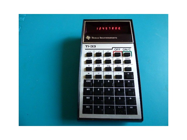 Texas Instruments TI-33 - stari kalkulator iz 1977.g.