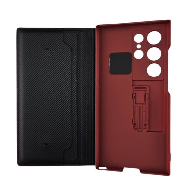 Futrola na preklop Elegant holster za Samsung S24 Ultra, bordo