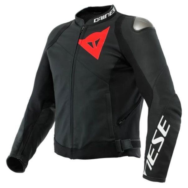 DAINESE Sportiva kožna jakna crn/crn/crn-mat 56