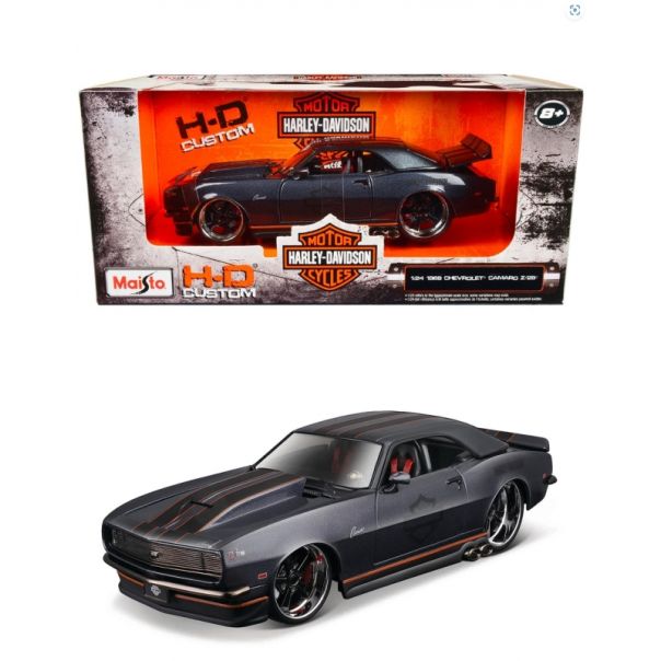 MAISTO Automobil 1:24 Harley-Davidson Custom 1968 Chevrolet Camaro Z/28 32273