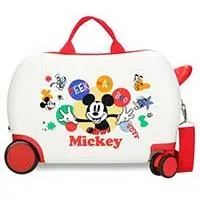 Dečiji kofer za put i vožnju Disney Mickey Peek-a-boo white 42210