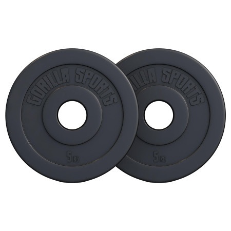 Gorilla Sports Set plastičnih olimpijskih tegova 10 kg (2 x 5 kg) ( 101204-00006-0016 )
Teg fi50 idealan za trening sa bučicama i šipkama po vašem izboru