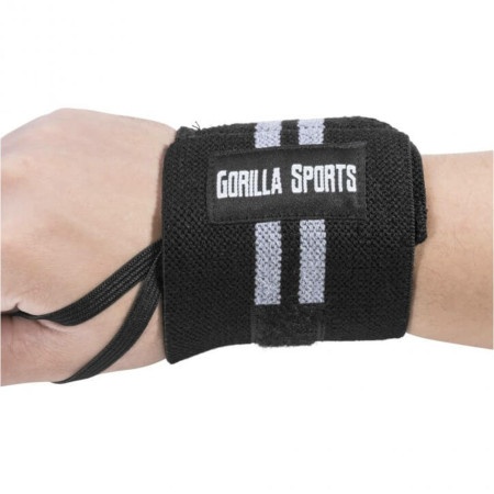 Gorilla Sports Steznici za zglobove (siva boja) ( 100805-00054-0001 )
Maksimalna stabilnost za vaše zglobove: Gorilla Sports steznici