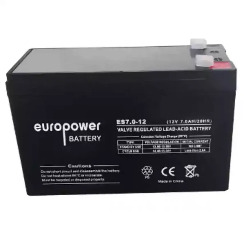 Baterija za UPS 12V 7Ah EuroPower ES12-7