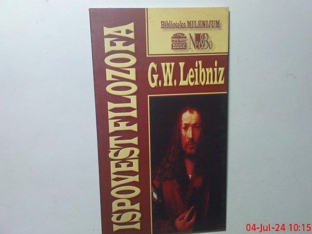 G. W. LEIBNIZ   -  ISPOVEST FILOZOFA