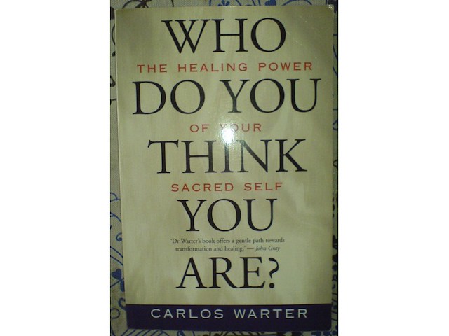 WHO DO YOU THINK YOU ARE?, Carlos Warter