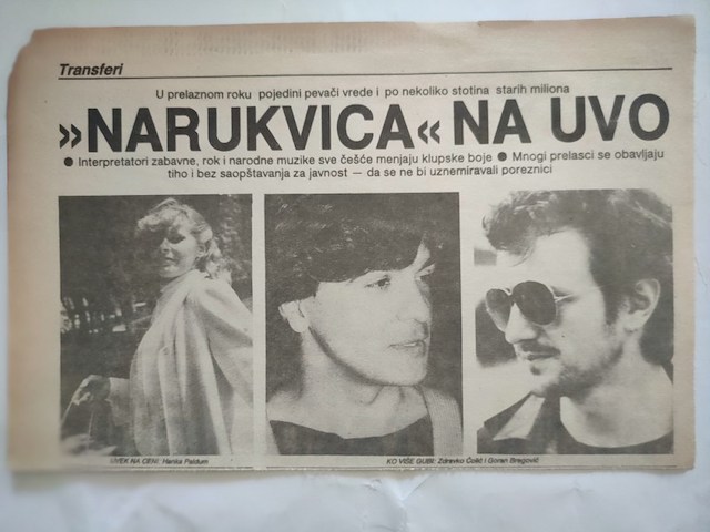 Č/ Zdravko Čolić, Hanka Paldum, Brega / Novosti 8