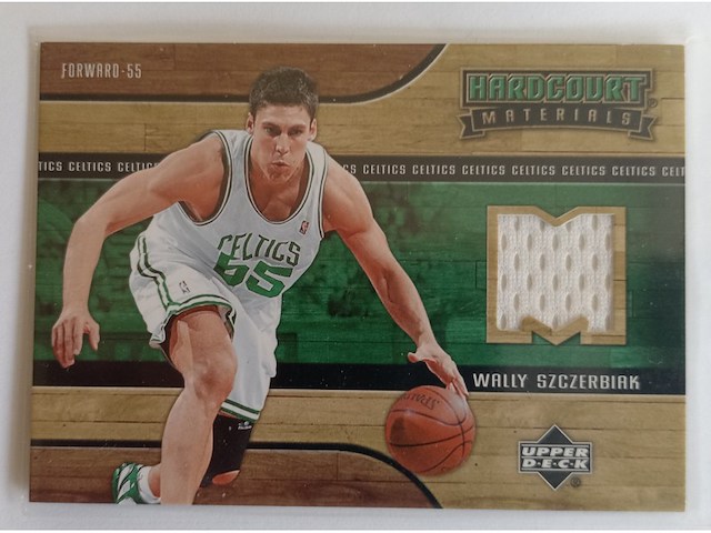 2006/07 UD Hardcourt Wally Szczerbiak Materials