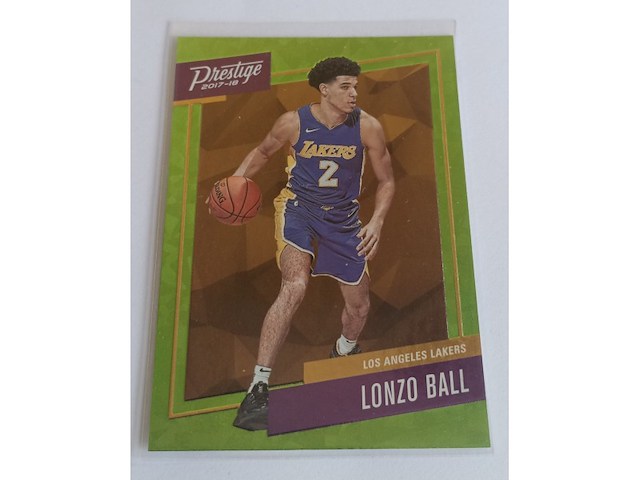 2017/18 Panini Prestige NBA Lonzo Ball RC Bright Green