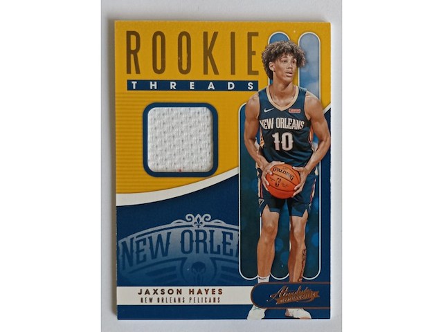 2019/20 Panini Absolute NBA Jaxson Hayes Rookie Threads