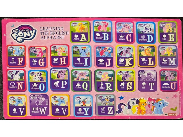 Magnetna tabla My Little Pony sa 24 od 26 magneta