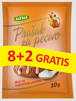 PRAŠAK ZA PECIVO BAŠ BAŠ 10G 8+2 GRATIS
PRAŠAK ZA PECIVO BAŠ BAŠ 10G 8+2 GRATIS