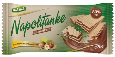 NAPOLITANKE LEŠNIK BAŠ BAŠ 170G
NAPOLITANKE LEŠNIK BAŠ BAŠ 170G