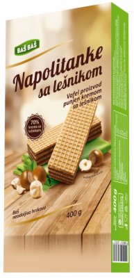 NAPOLITANKE LEŠNIK BAŠ BAŠ 400G
NAPOLITANKE LEŠNIK BAŠ BAŠ 400G