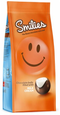 KUGLICE ČOKOLADNE SMILIES 120G
KUGLICE ČOKOLADNE SMILIES 120G