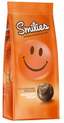 KUGLICE ČOKOLADNE SA LEŠNIKOM SMILIES 120G
KUGLICE ČOKOLADNE SA LEŠNIKOM SMILIES 120G