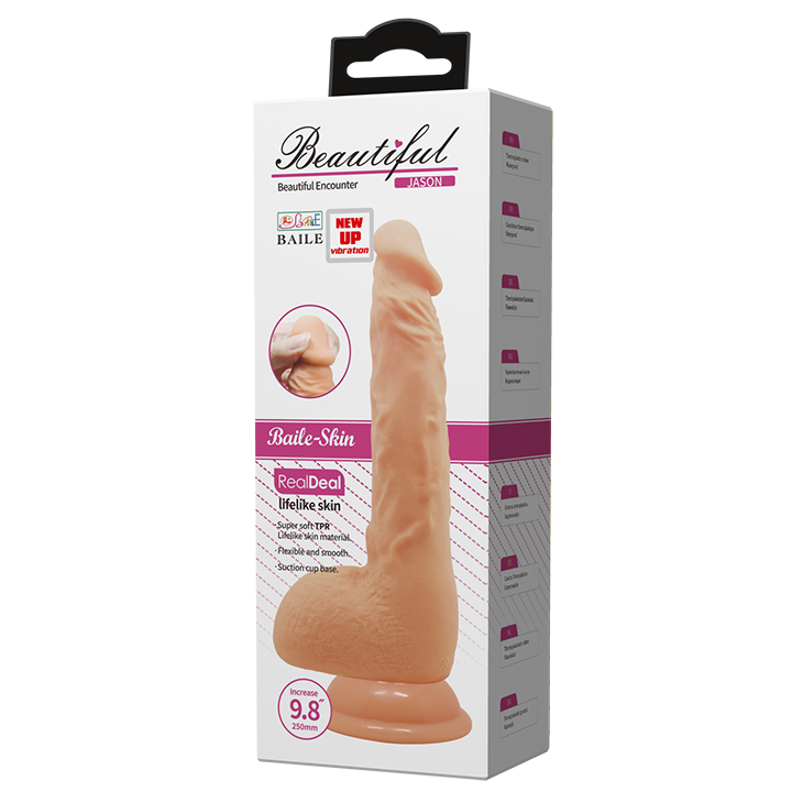 Silikonski dildo realnog izgleda u boji kože BW008041Z / 0545