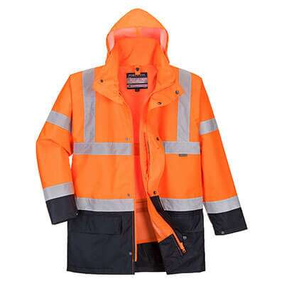 Jakna visoke vidljivosti S766 Essential 5 u 1 Hi-Vis vel.L narandžasto-plava