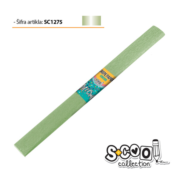 Art&Craft Crepe paper pearl SC1275 green