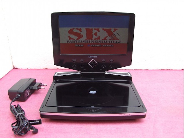 Lenco portabl DVD/DiVX/MP3/AV IN-OUT+adapter+GARANCIJA!