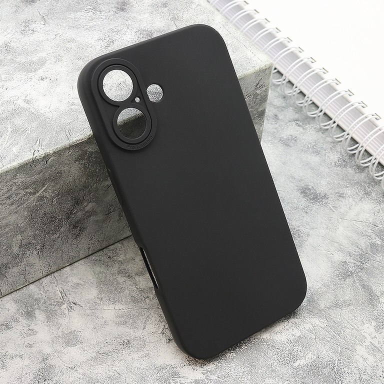 Zastitna silikonska maska (futrola) Pro Camera - iphone 16 (6.1) crna (MS)