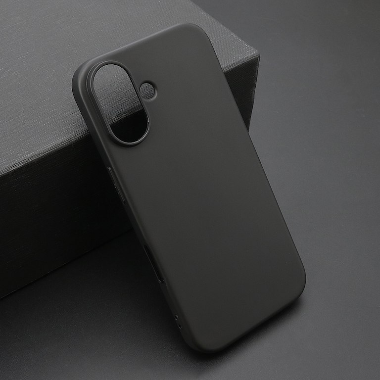 Zastitna ultra tanka (skin) maska / futrola KOLOR - iphone 16 (6.1) crna (MS)