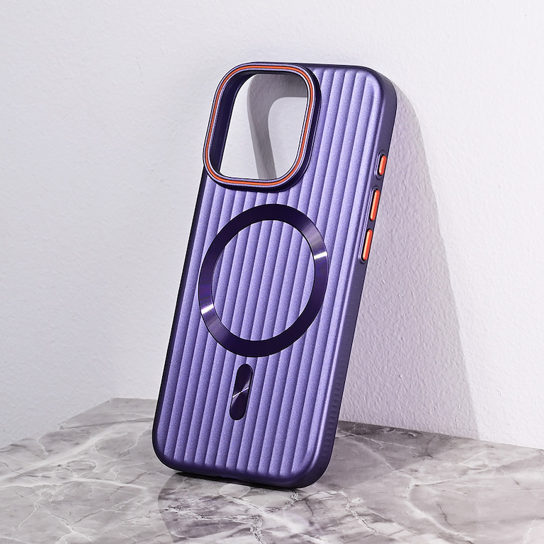 Zastitna maska (futrola) Magsafe Stripe - iPhone 16 Pro ljubicasta