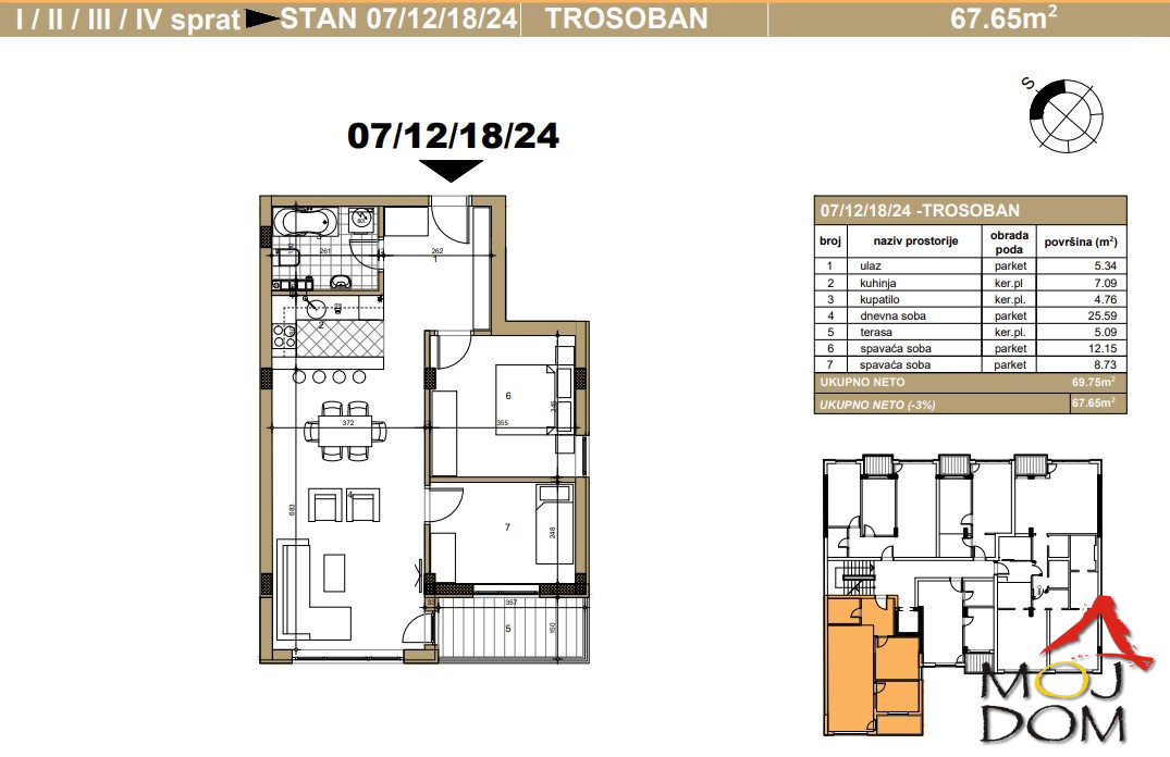 Stan,NOVI SAD,TELEP,kv: 70, € 168850, ID: 1028187