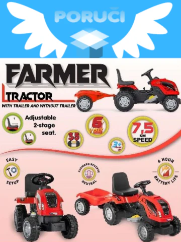 Traktor na akumulator farmer 298