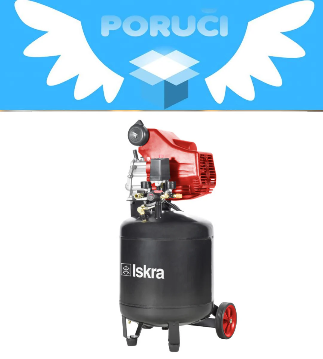 ISKRA klipni kompresor 1500W 8 bara 50l BDM50