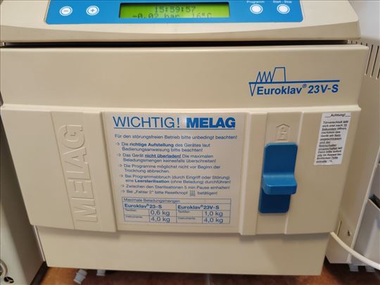 Autoklav Melag 23V-S - samostojeći - duboki