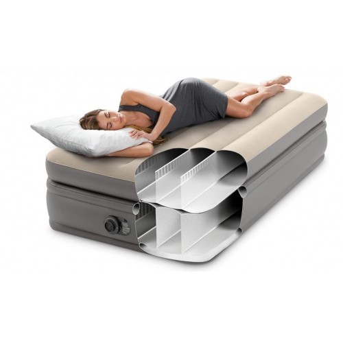 Intex twin comfort elevated airbed w/ fiber-tech rp 64162ND