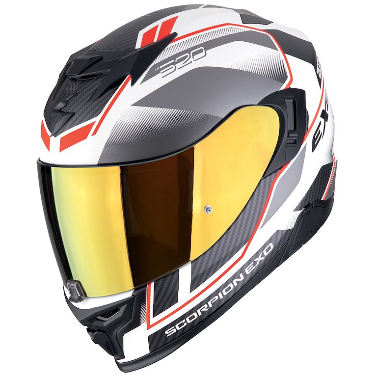 EXO-520 EVO AIR LENA Matt White Silver Red