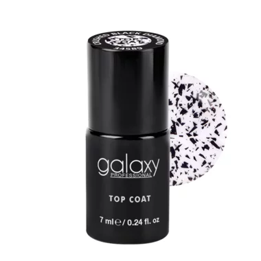 GALAXY PROFESSIONAL Završni nefiksirajući sjaj UV/LED GALAXY No Cleanse Crushed Black Diamond