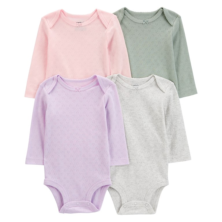 Carter's bodi za bebe devojčice - set od 4 kom. BZ241R582810