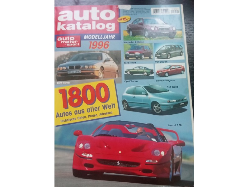 Auto katalog Auto motor und sport 1996