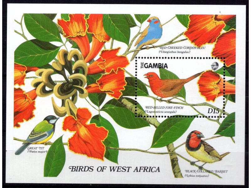 Gambia 1989. Blok br. 64, Flora&Fauna