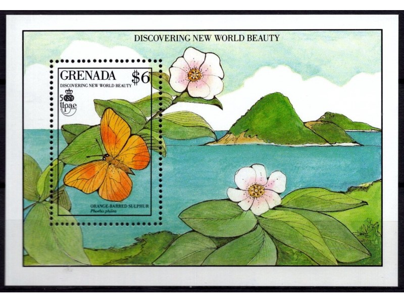 Grenada 1990. Fauna, Leptiri