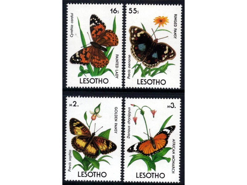 Lesotho 1990. Fauna, Leptiri