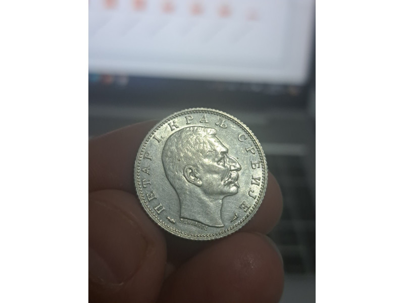 1 Dinar 1915 - srebro