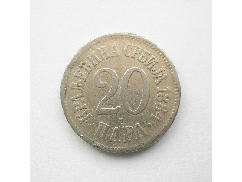 20 para 1884