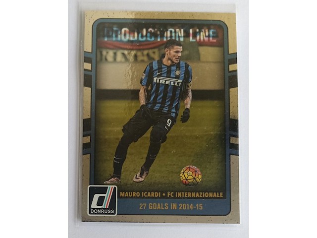 2016/17 Donruss Soccer Mauro lcardi Production Line