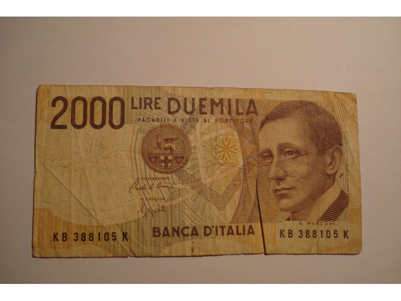 ITALIJA - 2000 LIRA - 1990