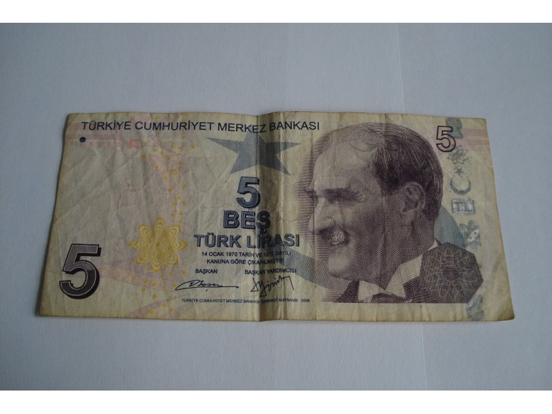 TURSKA - 5 LIRA