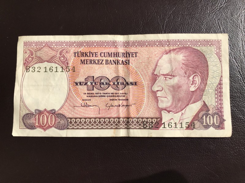 TURSKA 100 LIRA.