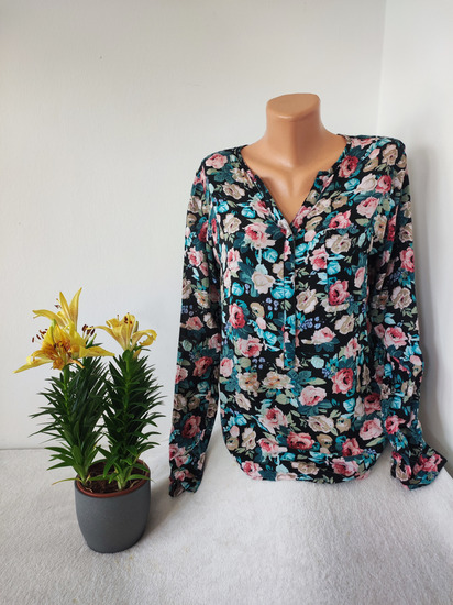 ATMOSPHERE viskozna floral print bluza vel 38