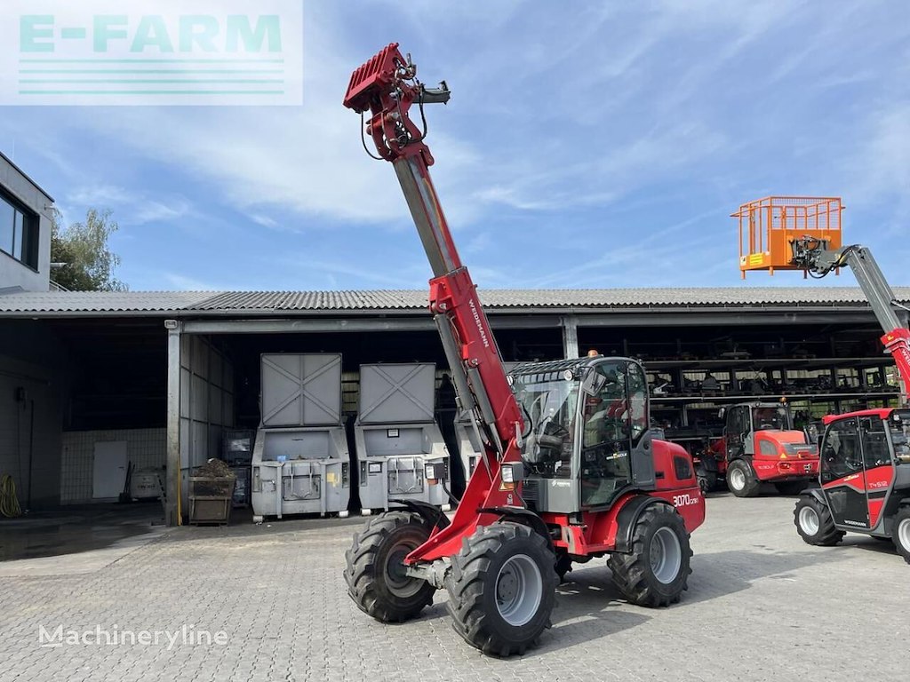 Weidemann 3070cx80 teleradlader 30km/h mini bager