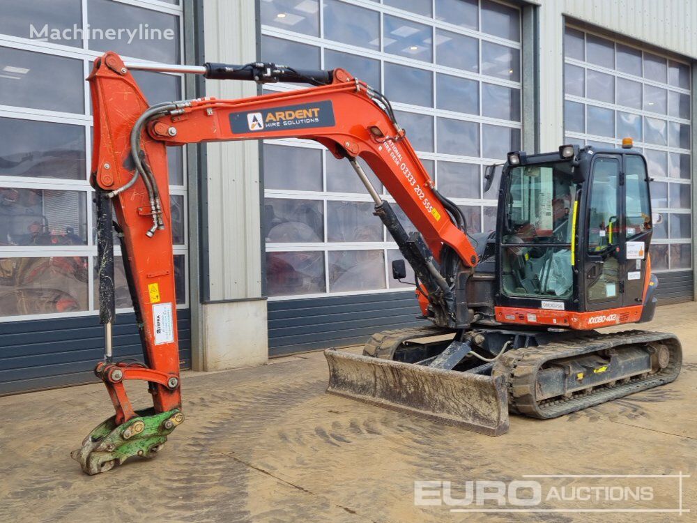 Prodaje se Kubota KX080-4A2 mini bager na aukciji