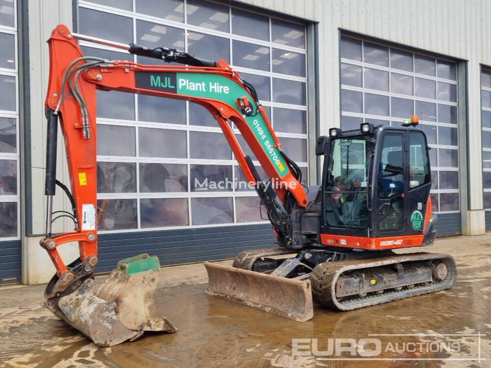 Prodaje se Kubota KX080-4A2 mini bager na aukciji