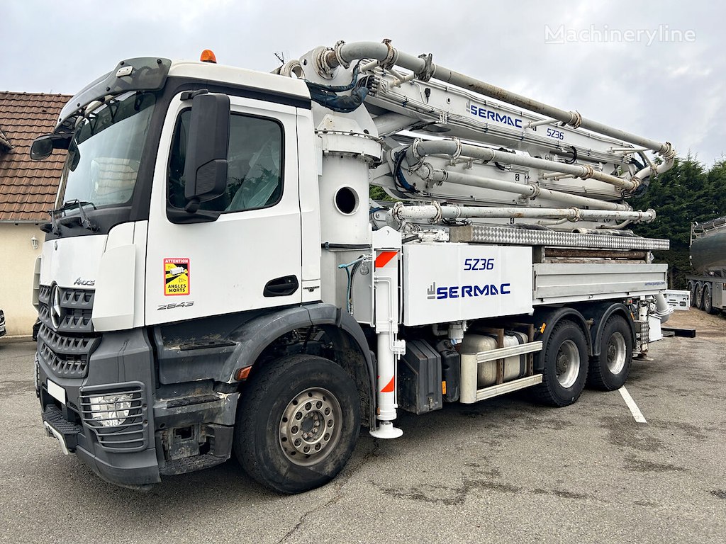 Sermac 5Z36 na šasiji Mercedes-Benz AROCS 28.43 pumpa za beton